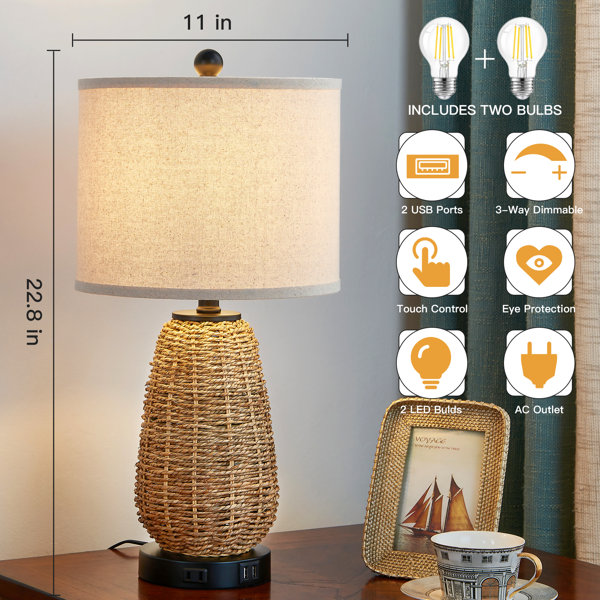 Bay Isle Home Tiburon Metal USB Table Lamp & Reviews | Wayfair